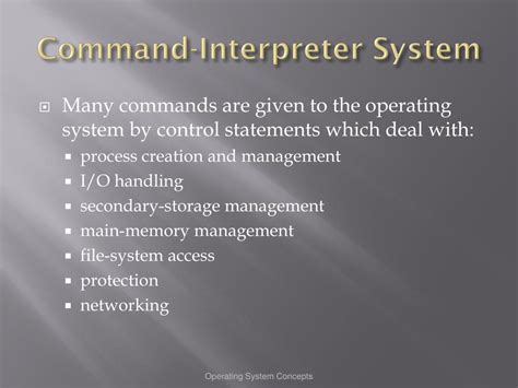 Ppt Chapter 3 Operating System Structures Powerpoint Presentation