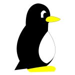 Tux Drawing Free SVG