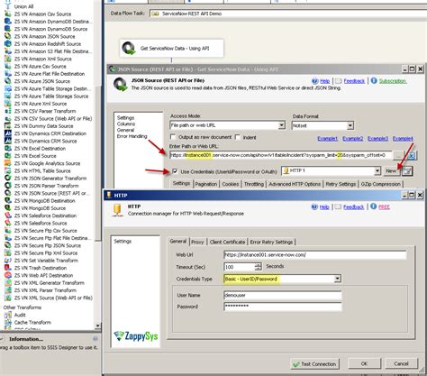 How To Read Data From Servicenow Rest Api Using Ssis Zappysys Blog