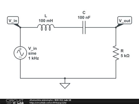 ECE 311 Lab 10 CircuitLab