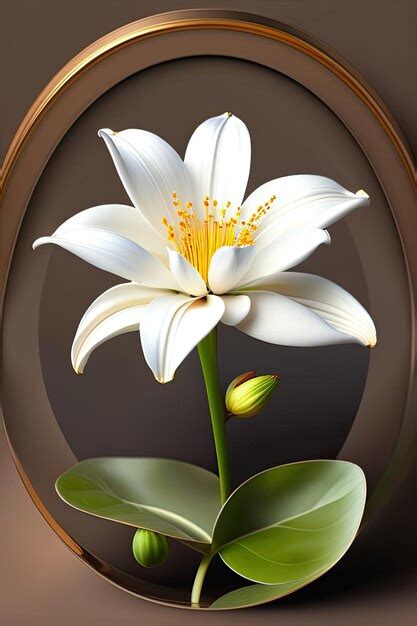 Premium Ai Image White Lily