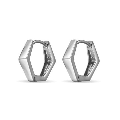 Silver Hoop Earrings Diamonds Plus Jewellers