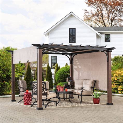 Metal Pergolas With Roof For Sale Sunjoy