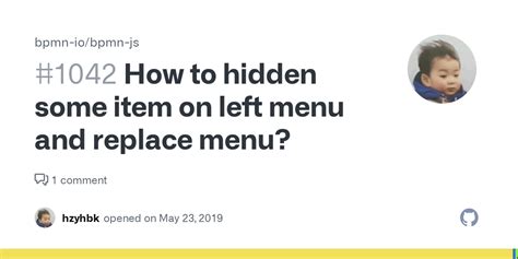 how to hidden some item on left menu and replace menu · issue 1042 · bpmn io bpmn js · github