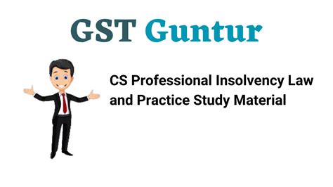 Cs Professional Insolvency Law And Practice Study Material Important