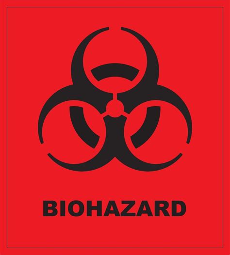 Biohazard Symbol Red