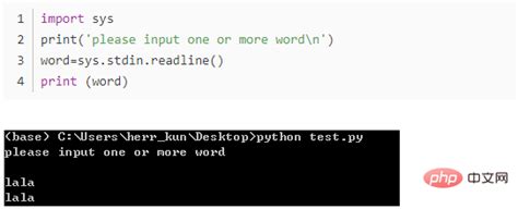 How To Read Stdin In Python Python Tutorial Phpcn