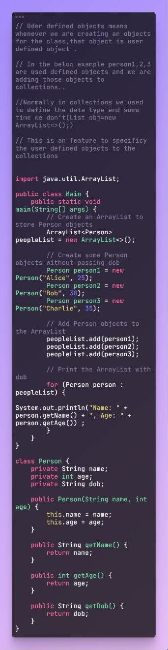 Sathyaraj G On Linkedin User Defined Objects Java Any Error This Will