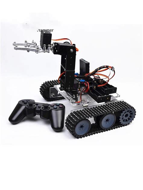 4 Dof Robotic Arm With Rc Tank For Arduino Robot Diy Kit Acrylic Ps2