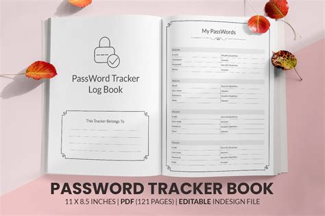 Password Tracker Log Book Graphic By KDPMart Creative Fabrica