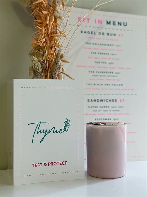 Menu At Thyme Cafe Ayr 37 Alloway St