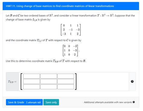 Solved Let B And C Be Two Ordered Bases Of R3 And Consider