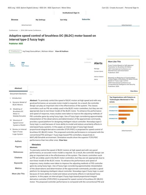 adaptive speed control of brushless dc bldc motor based on interval