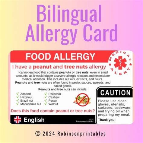 Tree Nut Allergy Etsy