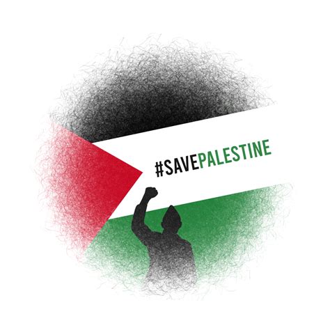 Palestine Flag Vector With Circle Gold Frame Palestine Flag Png Png