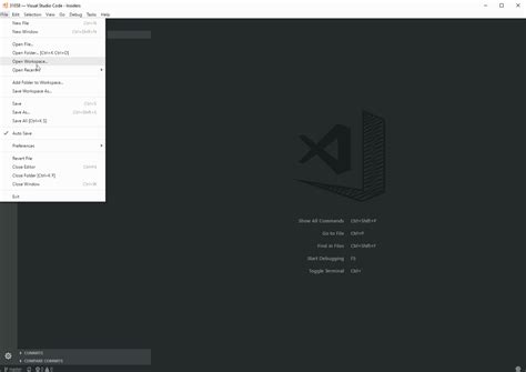 Open Workspace Opens File Not Workspace · Issue 33665 · Microsoft