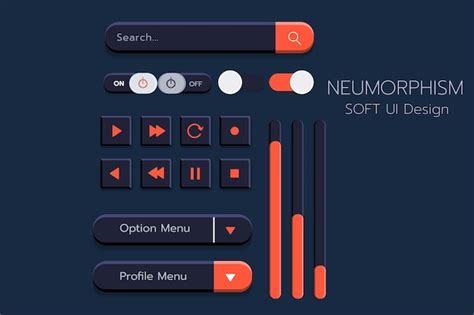 Premium Vector Neumorphism Botton Soft Ui Design