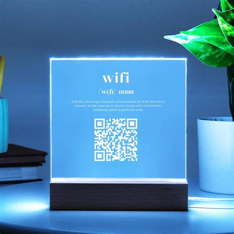 Wifi QR Code Sign Personalised Wifi QR Code Sign New Home Gift Home Decor Custom Sign Wifi QR