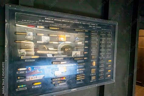 Foto De Bureau Of Ordnance Ammunition Display Board Inside Of The USS Alabama At USS Alabama