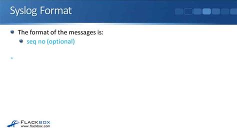 Cisco Syslog Tutorial FlackBox