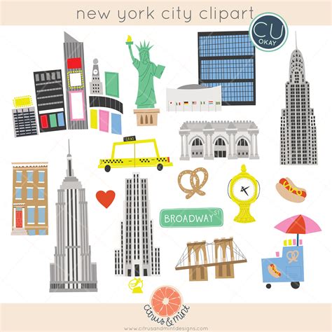 Discover Trendy New York City Clip Art For Creative Projects