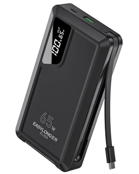 Easylonger W Laptop Power Bank El Mah Portable Laptop Charger With Built In Usb C