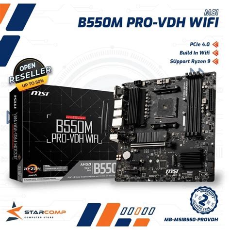 Jual MSI B550M PRO VDH WIFI MOBO AMD AM4 DDR4 Micro ATX B550 PRO VDH Shopee Indonesia