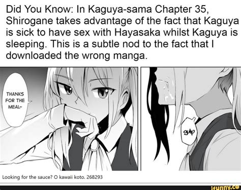 Did You Know In Kaguya Sama Chapter Shirogane Takes Advantage Of The Fact That Kaguya Is