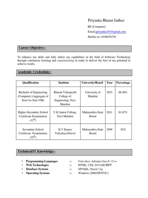 0123 Priyanka Bharat Jadhav Pdf Java Programming Language My Sql