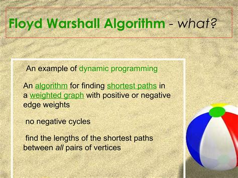 Floyd Warshall Algorithm PPT