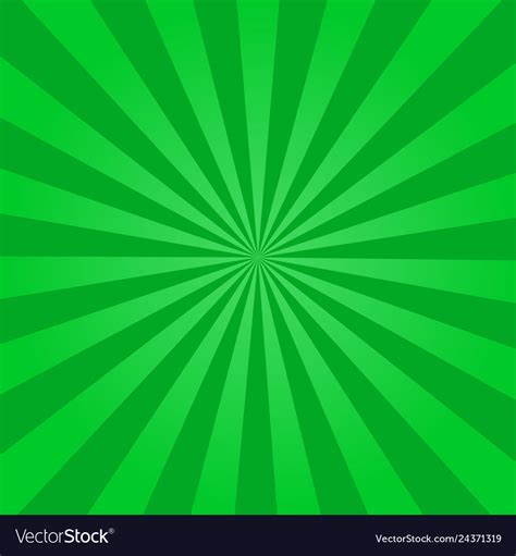 Rays Background Green Royalty Free Vector Image