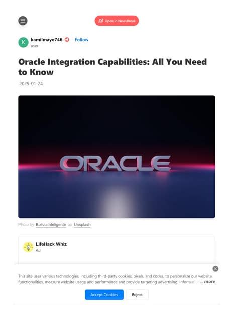 Oracle Integration Capabilities All You Need To Know Oracle Integrationpdf
