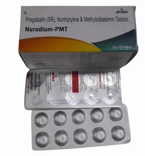 Pregabalin Nortriptyline Methylcobalamin Tablets At ₹ 1650 Box Pregabalin Nortriptyline