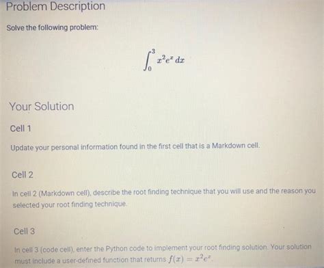 Solved Utilize A Numerical Integration Method To Solve An Chegg