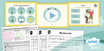 Computing Programming Turtle Logo And Scratch Backwards Year 3 Lesson