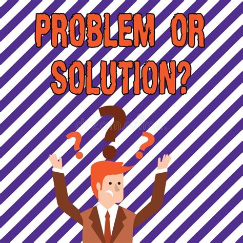 Text Sign Showing Problem Or Solutionquestion Conceptual Photo Think Solve Analysis Solving