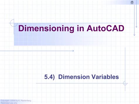 Chapter 5 Dimensioning In Auto Cad 2010 Pptx