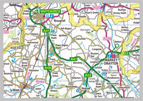 Shropshire County Map I Love Maps