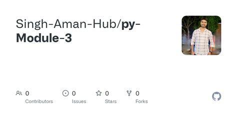 Github Singh Aman Hubpy Module 3