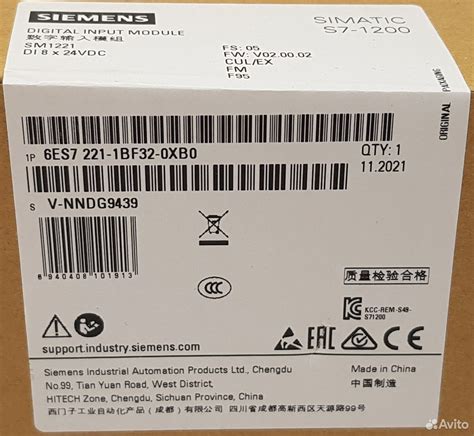 2022 Siemens 6es7221 1bf32 0xb0 Simatic S7 1200 Ubuy India