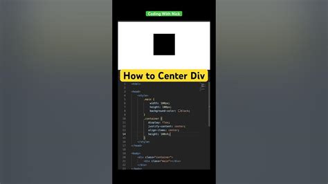 How To Center A Div Using Css Htmlcss Cssanimation Coding Frontenddevelopment Html Shorts