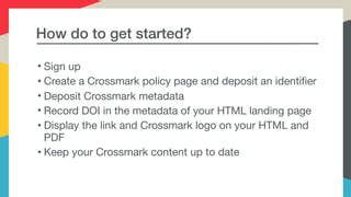 Crossmark Crossref LIVE Hannover PDF Desktop Publishing Computer Software And Applications