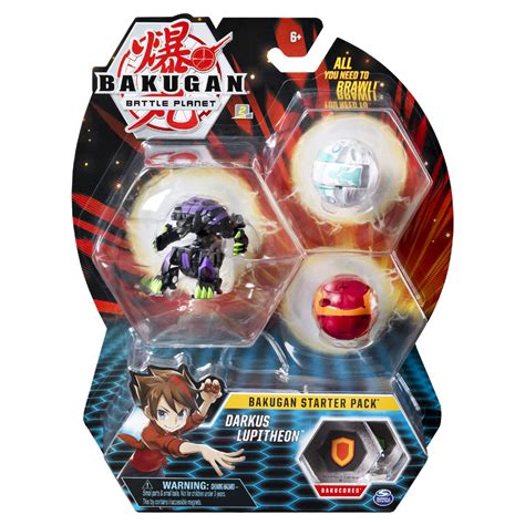 Bakugan Starter Pack 3 Pack Darkus Lupitheon Toys R Us Canada
