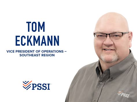 Pssi We Are Pleased To Announce That Tom “tiny” Eckmann