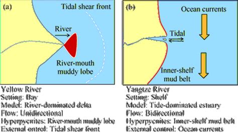 Comparison Of Conceptual Diagrams Showing Differences In Depositional Download Scientific