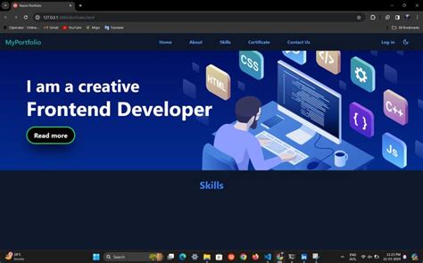 Navin Vishwakarma On Linkedin Portfoliowebsite Html Tailwindcss Javascript Webdevelopment