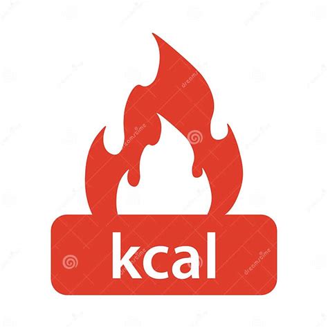 Energy Fat Burn Kcal Fire Icon Kilocalorie Red Orange Logo Vector