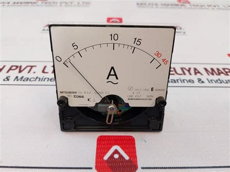 Mitsubishi Electric Ys-8aa Ammeter - Aeliya Marine