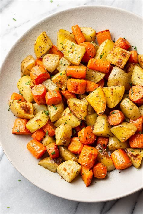 Easy Roasted Potatoes And Carrots • Salt And Lavender