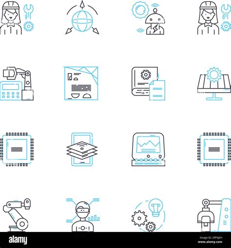 Content Writing Linear Icons Set Creativity Clarity Consistency